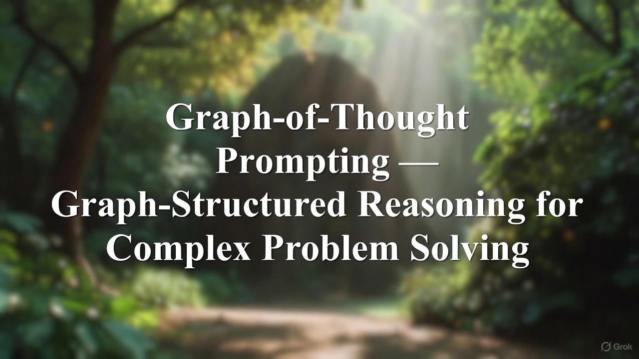 Graph-of-Thought Prompting | Structured Multi-Node Reasoning for LLMs